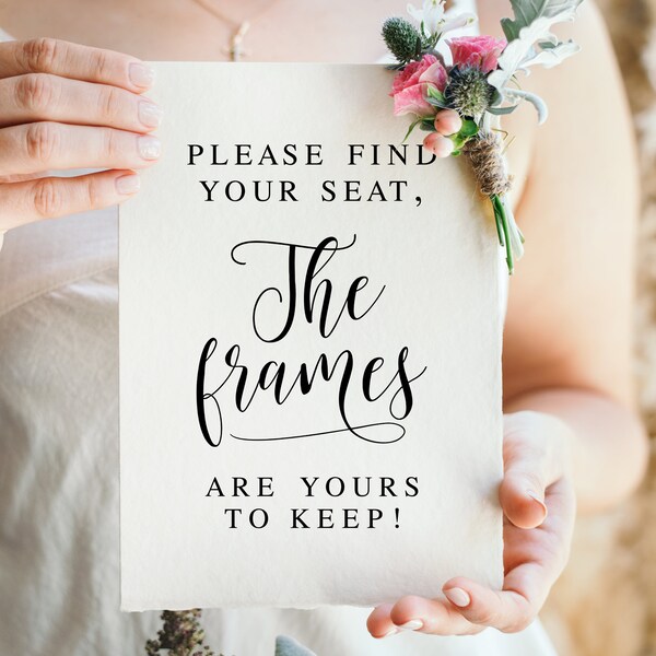 Find Your Seat Frames - Etsy