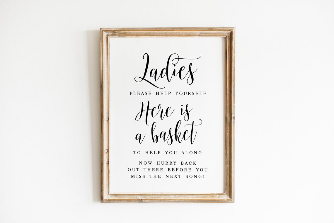 Ladies Please Help Yourself Here is A Basket to Help You - Etsy