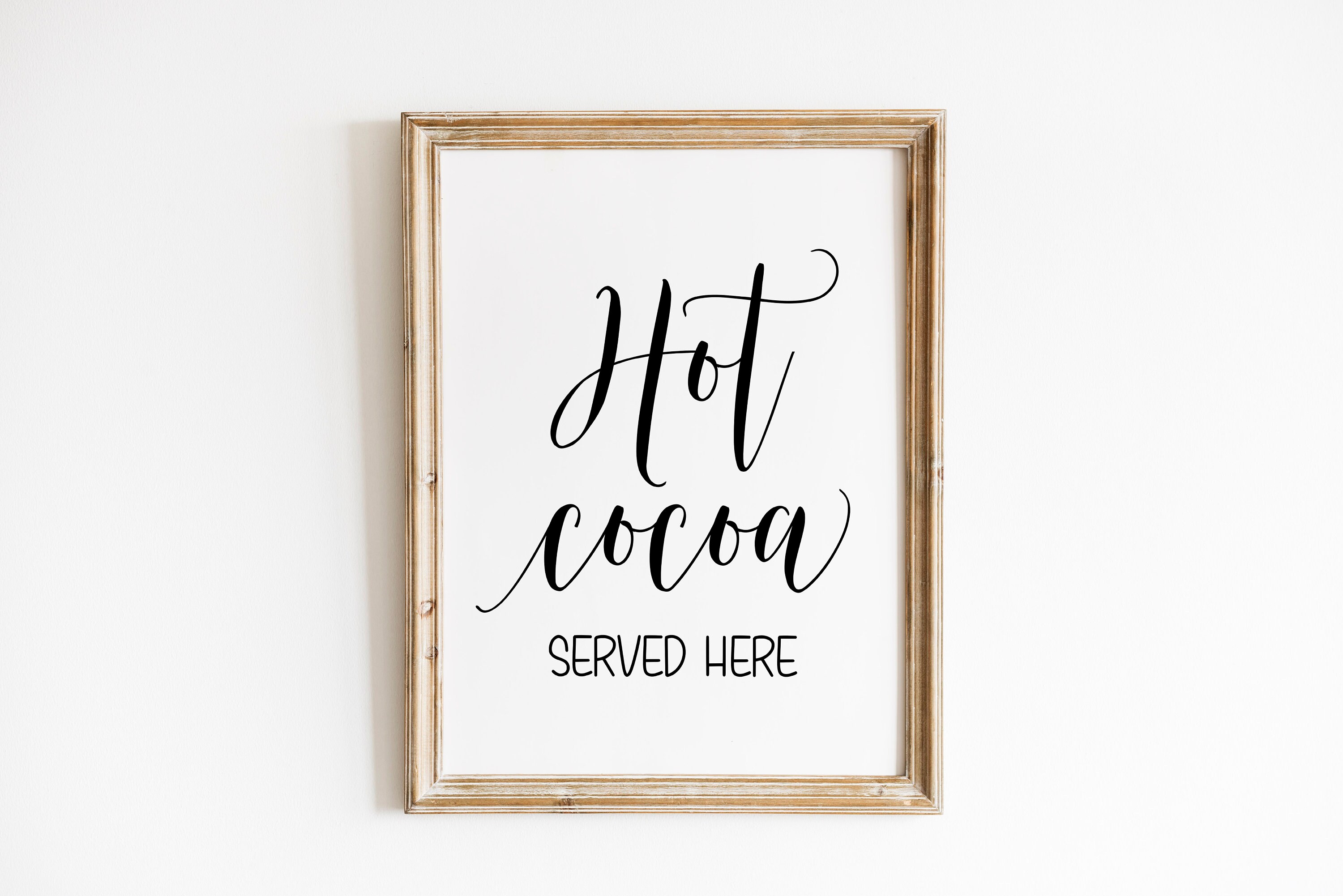 Hot Cocoa Served Here Wedding Signs Hot Cocoa Bar Sign | Etsy