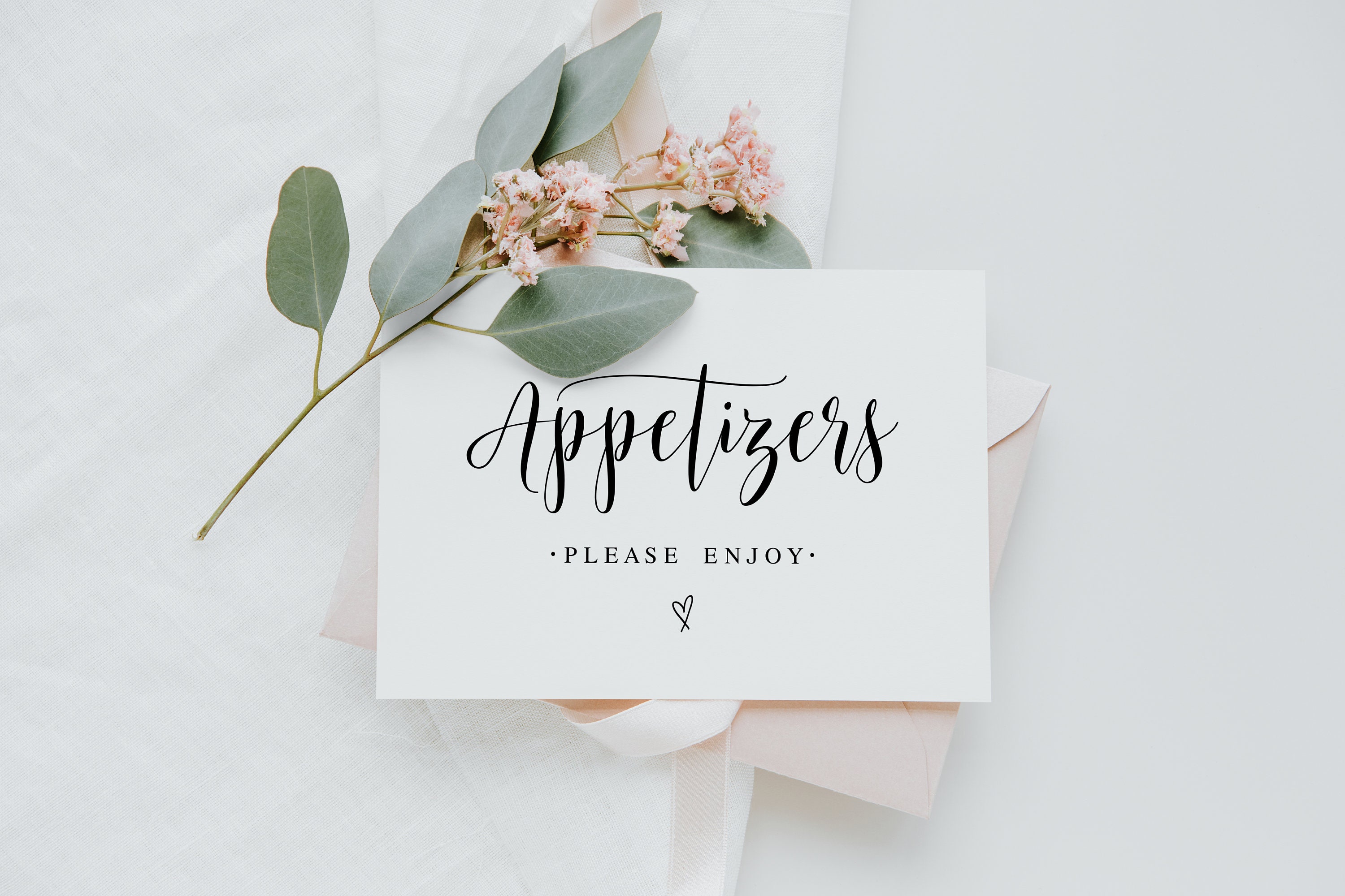 Appetizers Please Enjoy Wedding Signs Wedding Appetizer - Etsy