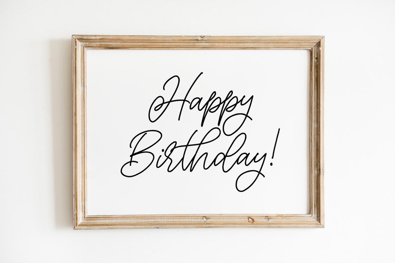 Happy Birthday Sign Birthday Decor Sign Happy Birthday | Etsy