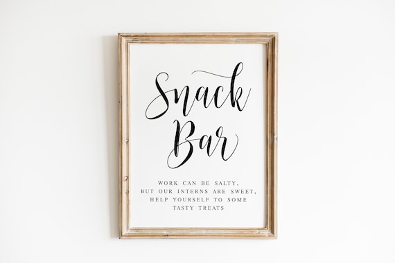 Snack Bar Work Can Be Salty but Our Interns Are Sweet Sweet - Etsy