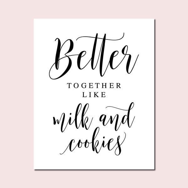 Cookies and Milk We Go Together - Etsy