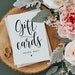 Gift Cards Sign Printable Signs Wedding Signs Wedding - Etsy