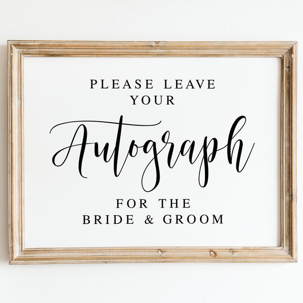 Can I Have Your Autograph Sign - Etsy