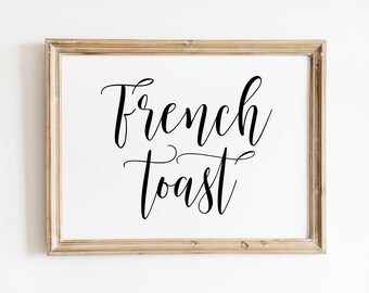 French Toast Sign - Etsy