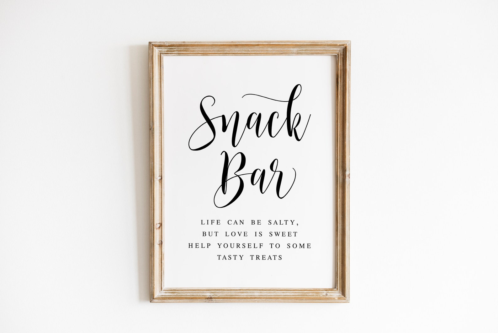 Snack Bar Life Can Be Salty but Love is Sweet Wedding Bar - Etsy