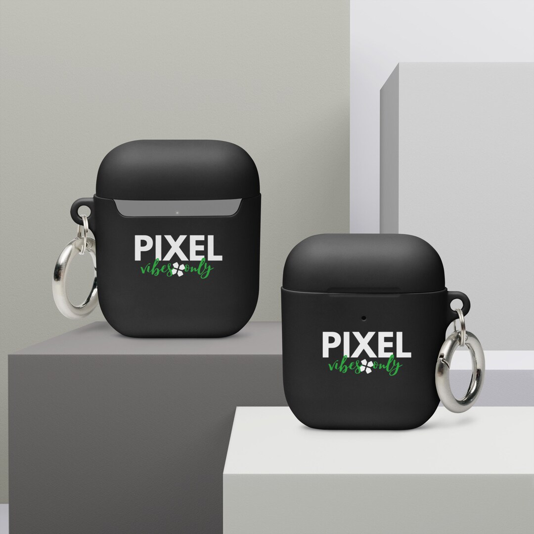 Pixel Vibes Only Rubber Case for Airpods® Funny AirPod Case, Gamer Gift ...