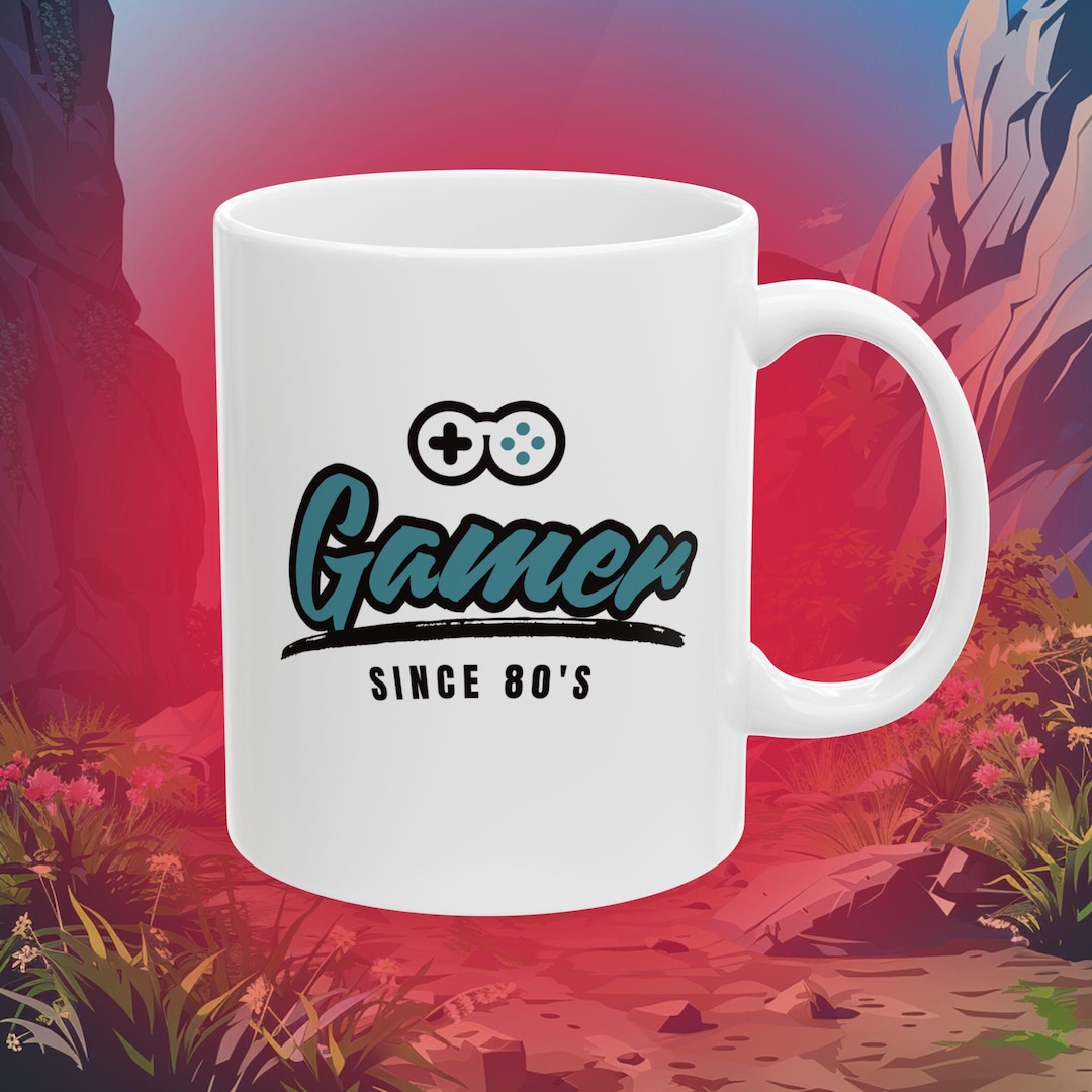 Gamer Since 80's Ceramic Mug, Gaming Mug, Gamer Gift for Him, Gamers ...