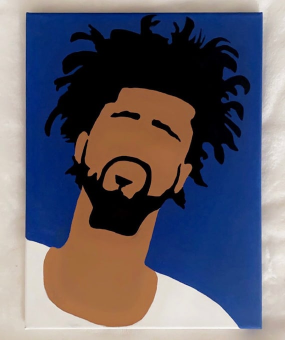 J. Cole Canvas Painting | Etsy
