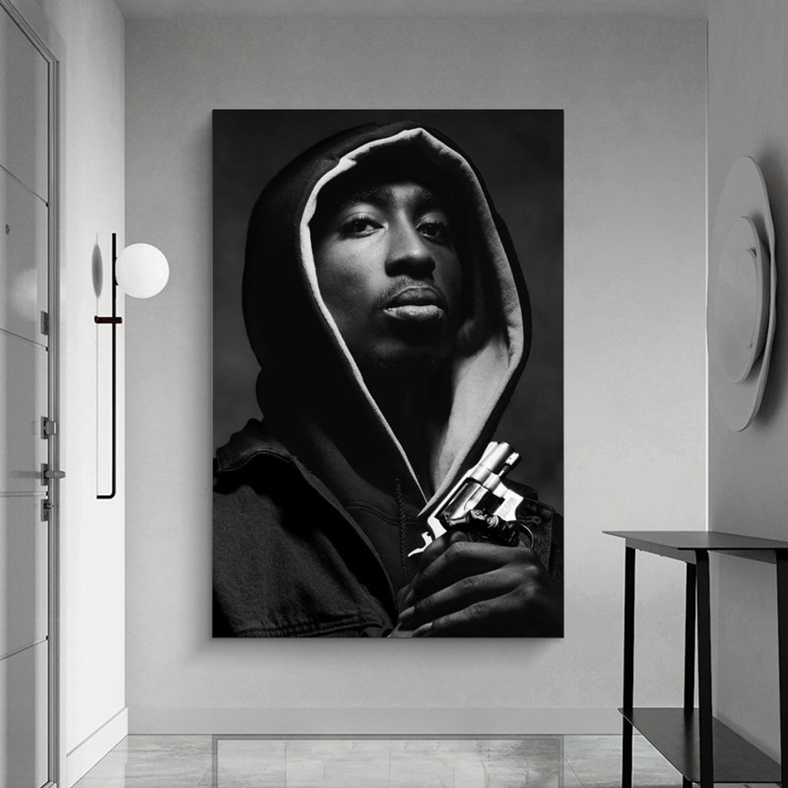 Tupac Praying poster poster Canvas Painting Posters And Prints | Etsy