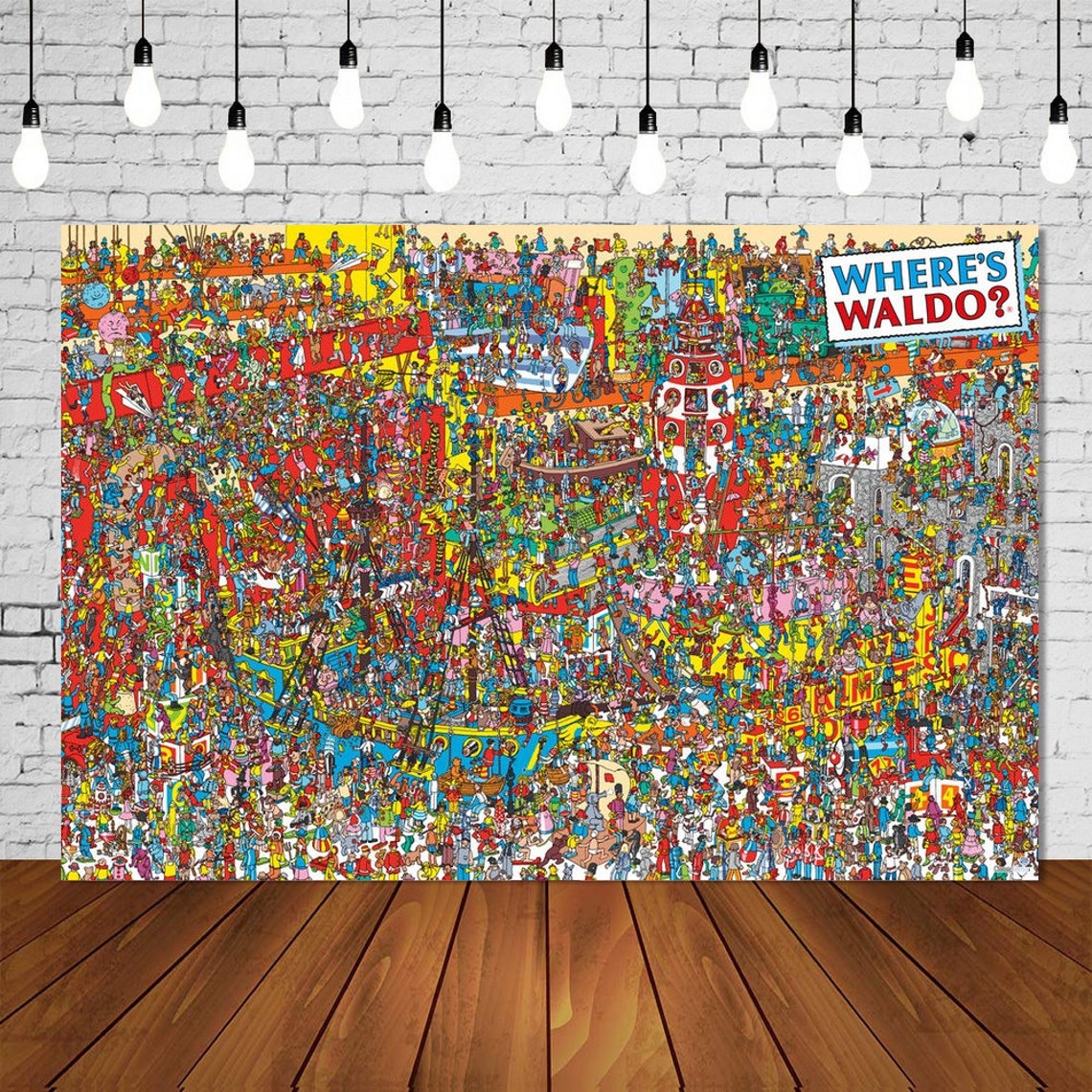 WHERE'S WALDO POSTER Canvas Painting Posters And Prints | Etsy