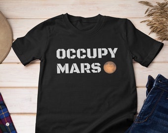 OCCUPY MARS as Worn by Elon Musk Funny Printed T-shirt 9076 - Etsy