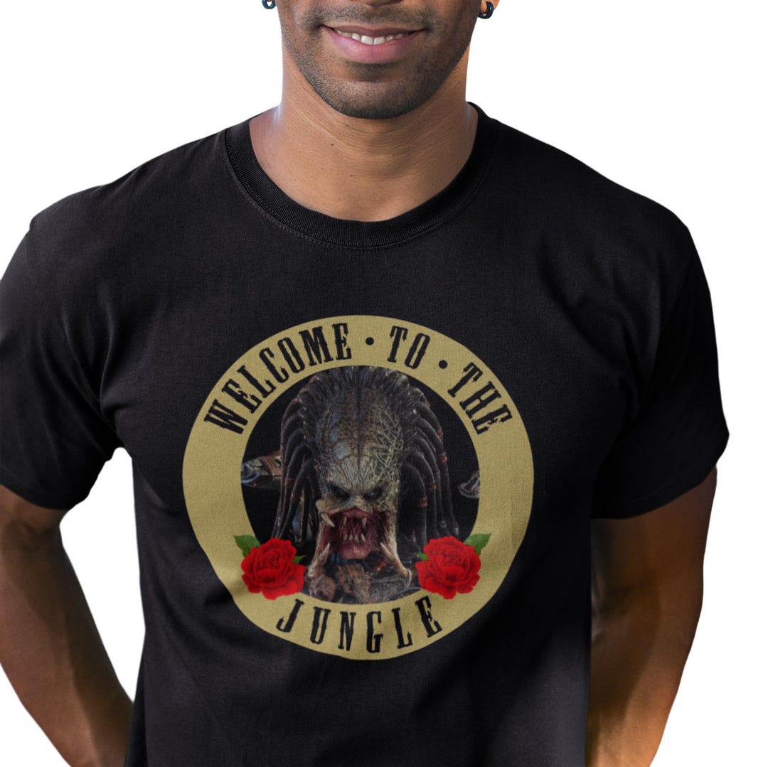 Welcome to the Jungle - Predator Movie Guns N Roses T-shirt - Etsy