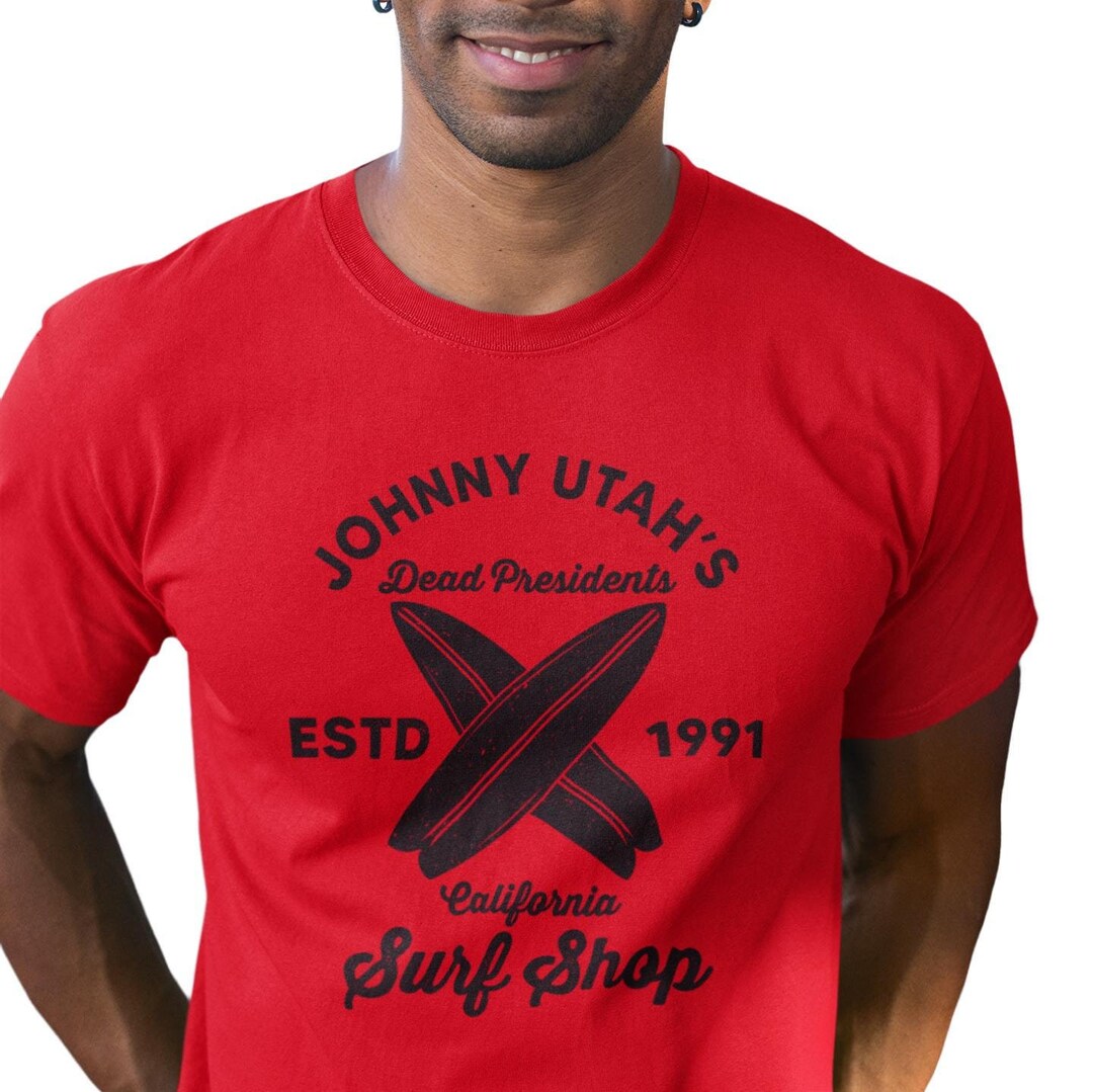 Point Break Johnny Utahs Surf Shop Movie Lover 90 Cult Movie Tshirt ...
