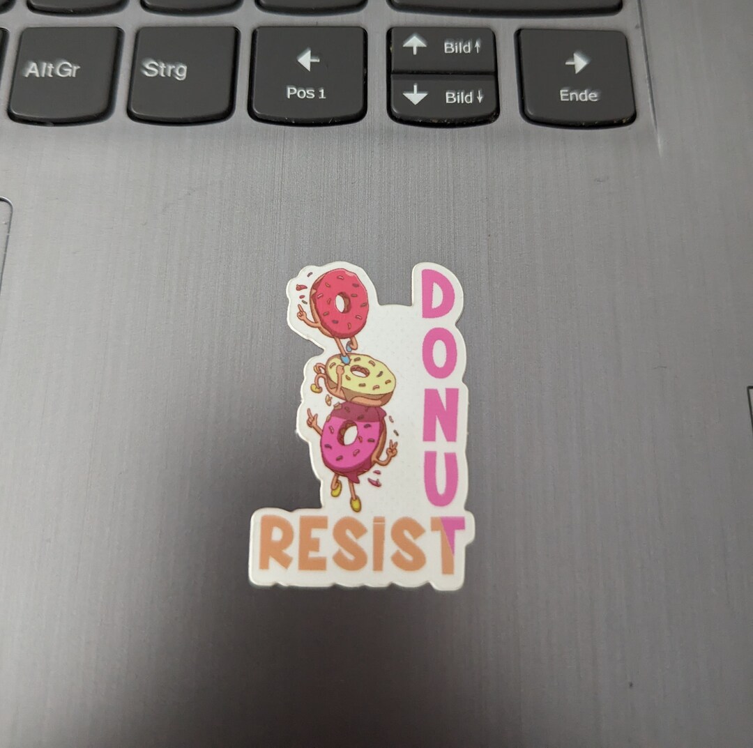 Donut Resist Vinyl Decal Sticker - Etsy