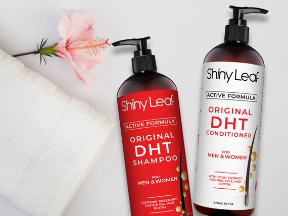 DHT Blocker Shampoo and Conditioner for Hair Loss With Biotin | Etsy