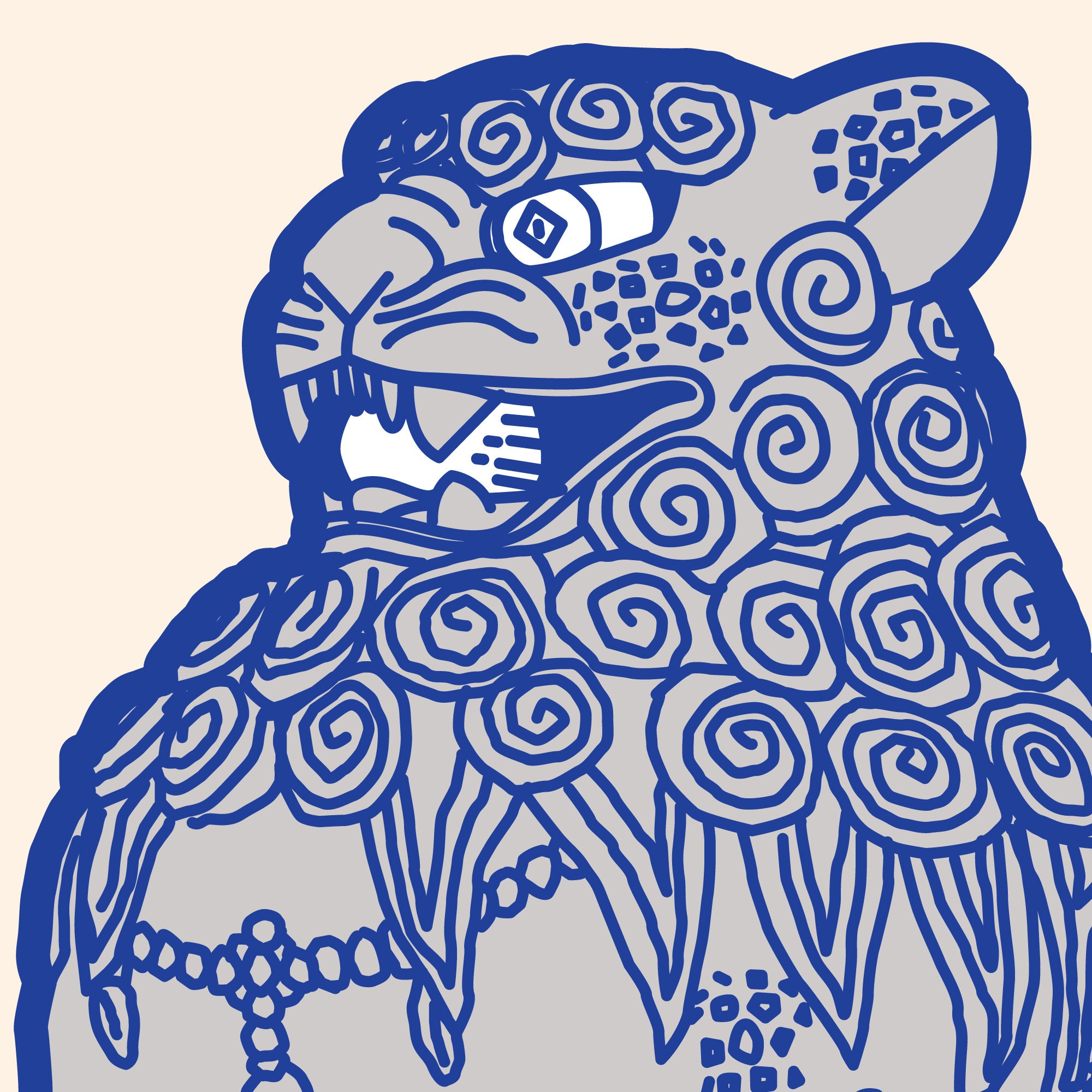 Haetae / Korean Mythological Demon / Traditional Painting / - Etsy Norway