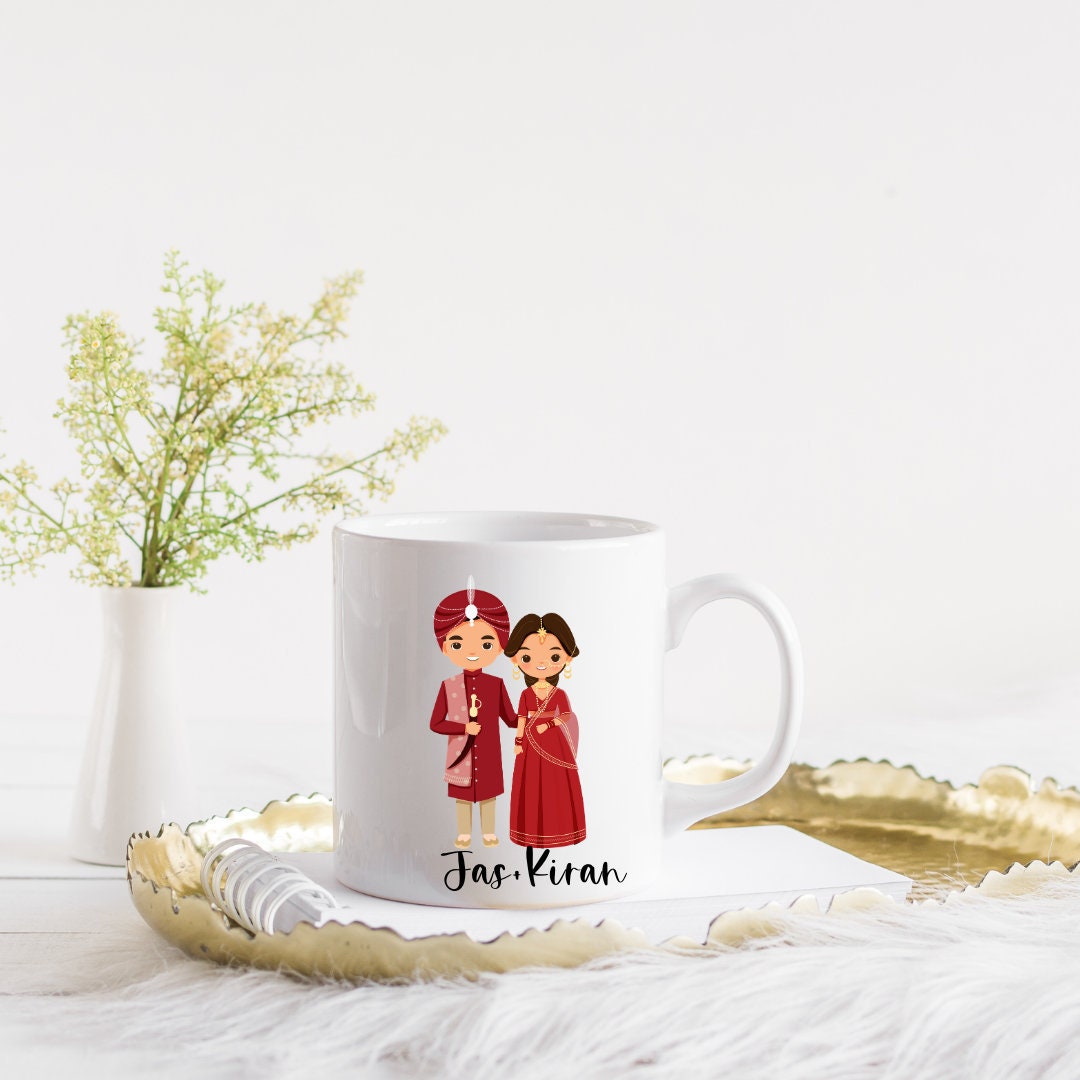 Indian Wedding Mug, Sikh Wedding, Hindu Wedding, 11oz Mug, Dishwasher ...