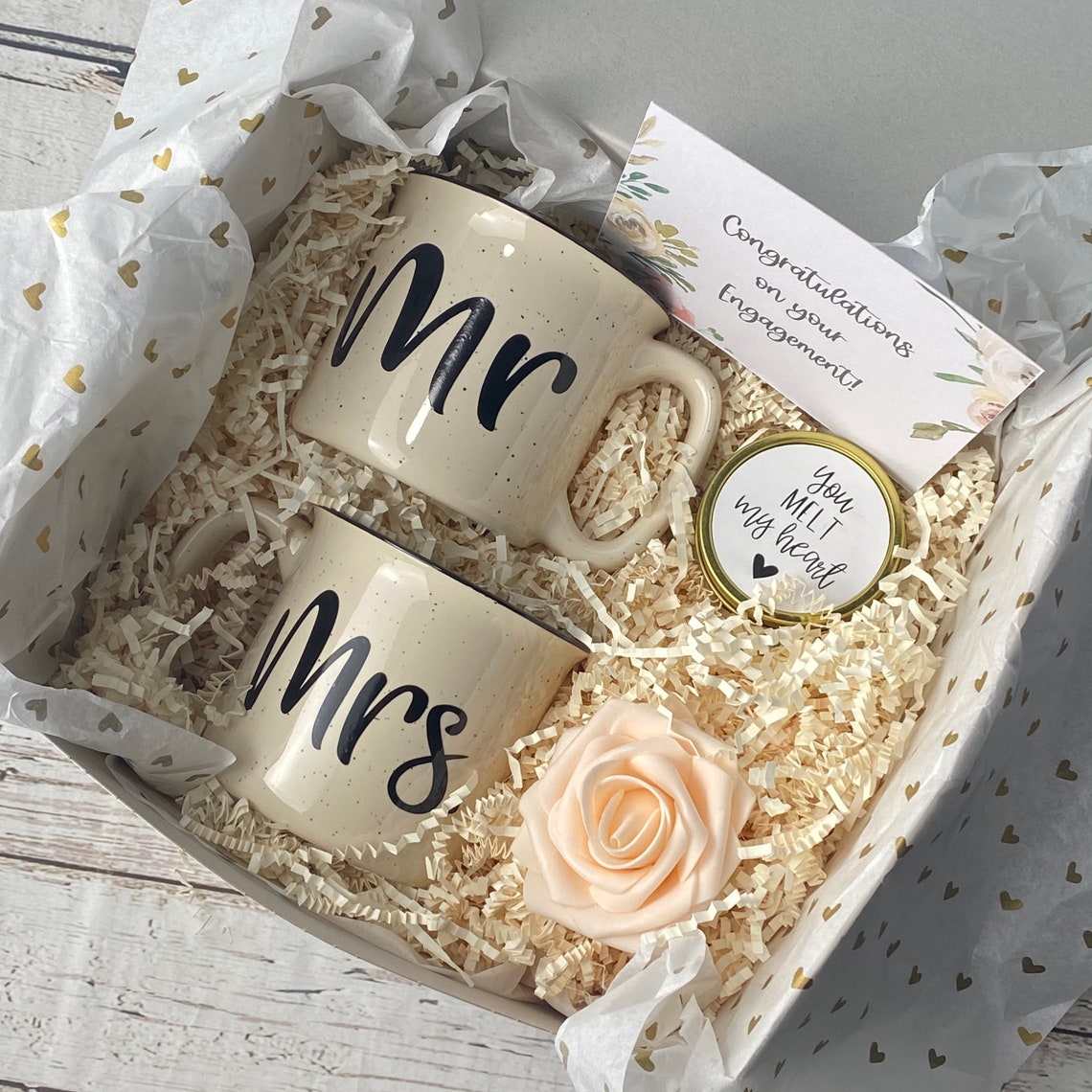 Engagement Gift for Couple, Personalized Couples Gift, Couple Mugs ...