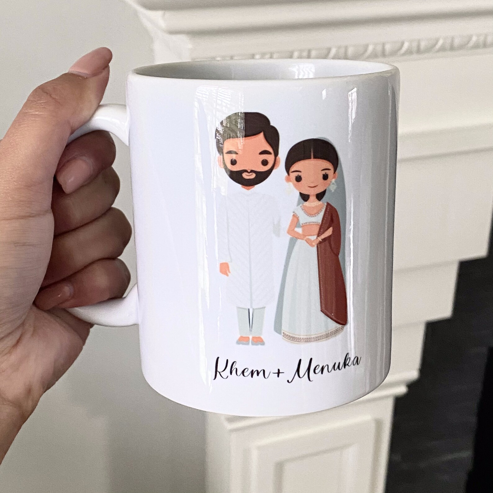 Indian Wedding Mug, Sikh Wedding, Hindu Wedding, 11oz Mug, Dishwasher ...