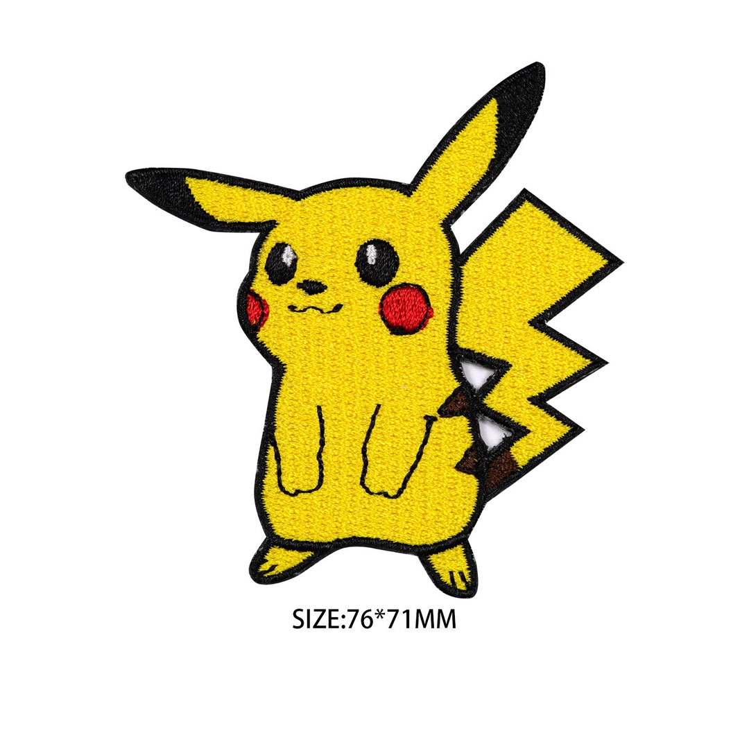 Pikachu Patch Pokemon Iron on Patch Sew on Patch Anime Cartoon Patch ...