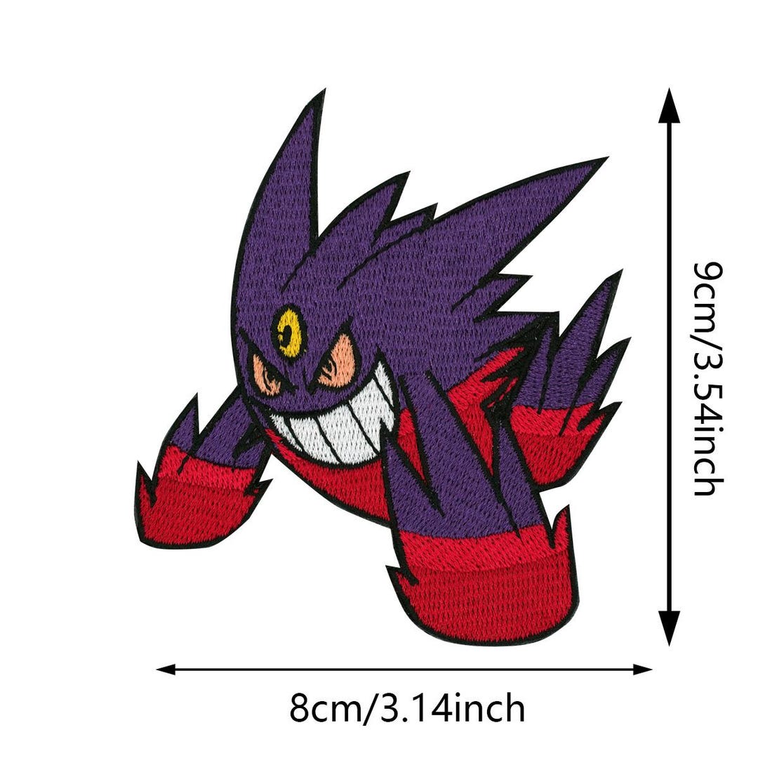 Gengar Mega Patch Pokemon Iron on Patch Sew on Patch Anime Cartoon ...