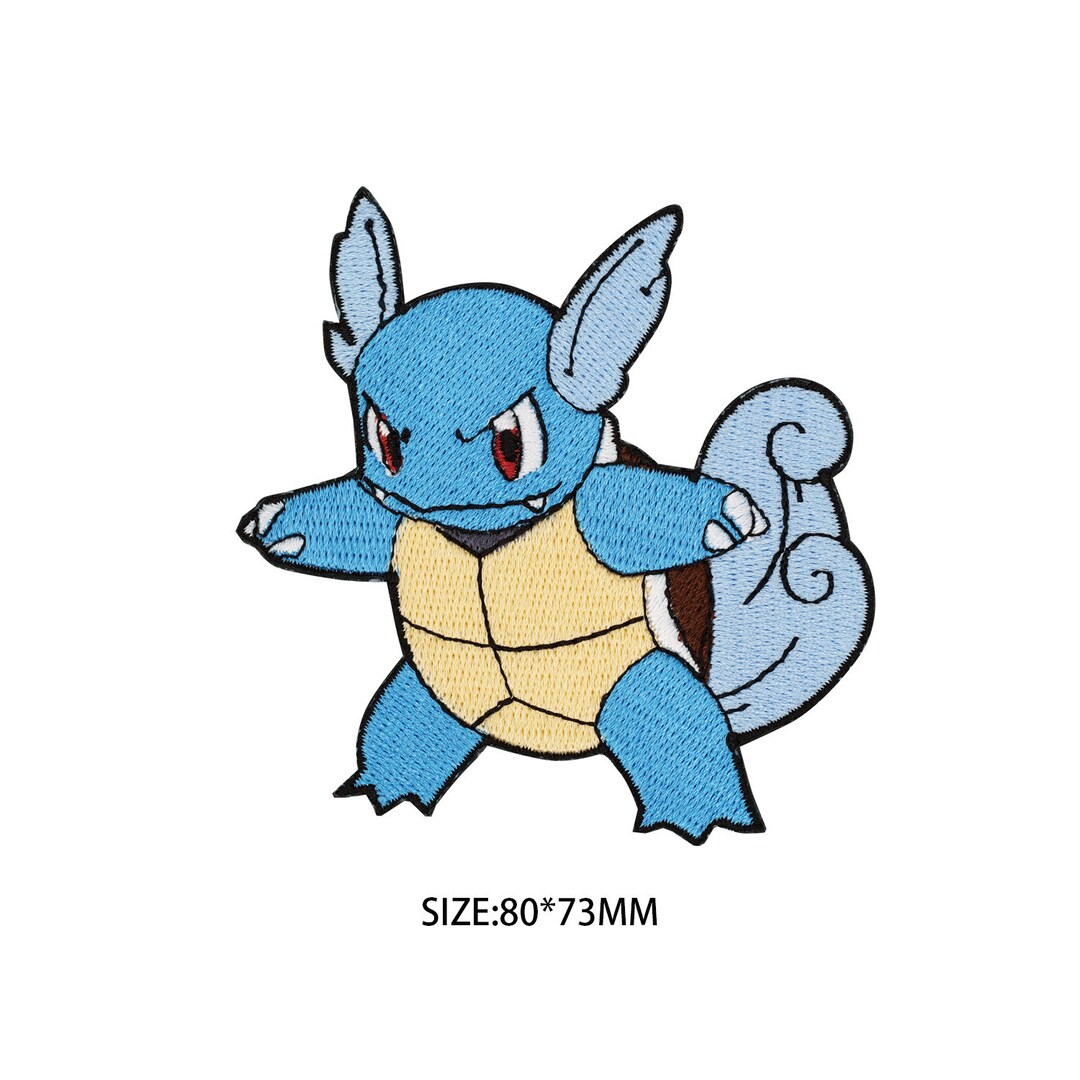 Wartortle Patch Pokemon Iron on Patch Sew on Patch Anime Cartoon Patch ...