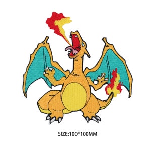 Charizard Patch Pokemon Iron on Patch Sew on Patch Anime Cartoon Patch ...