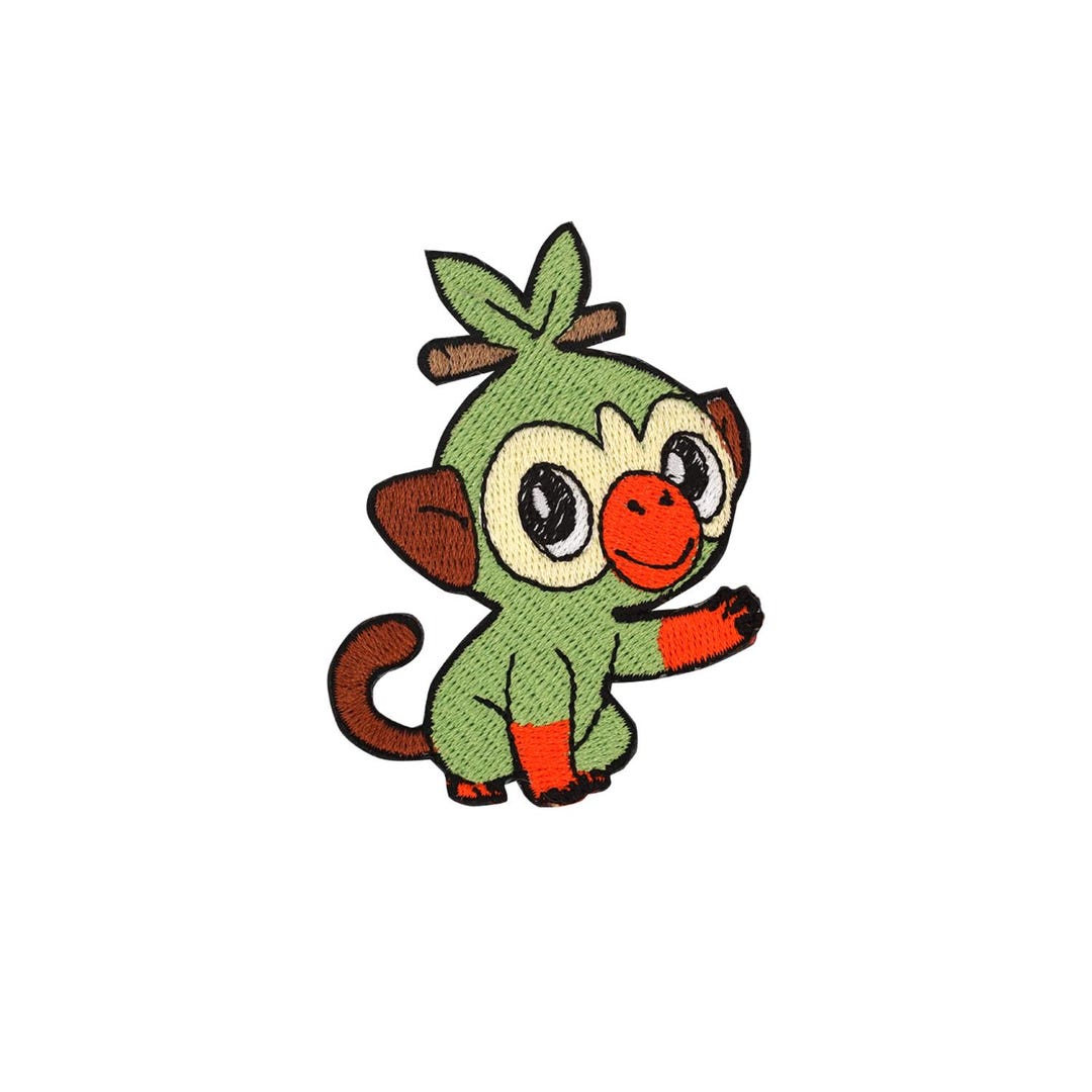Grookey Patch Pokemon Iron on Patch Sew on Patch Anime Cartoon Patch ...