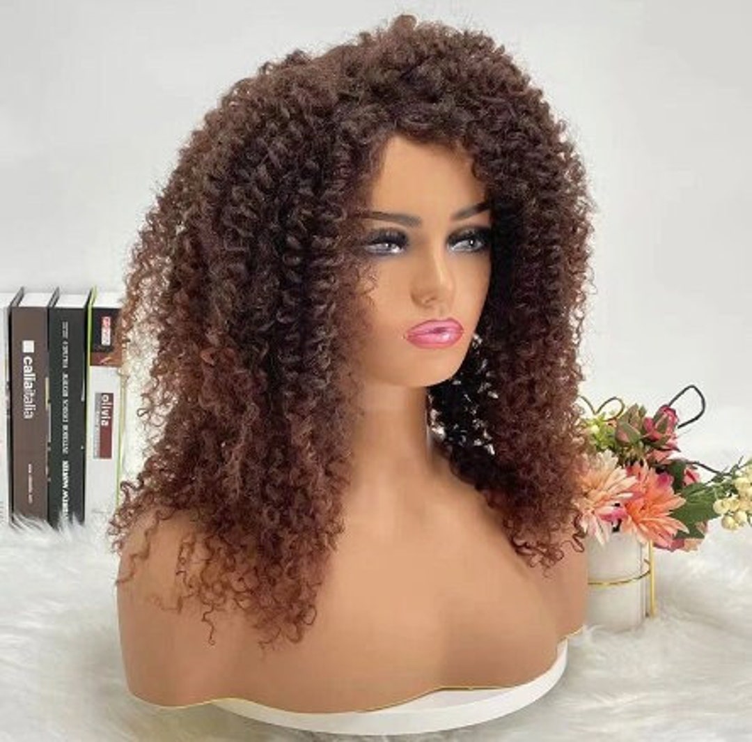 Synthetic Wig Afro Buckle Natural Effect for Black Women - Etsy