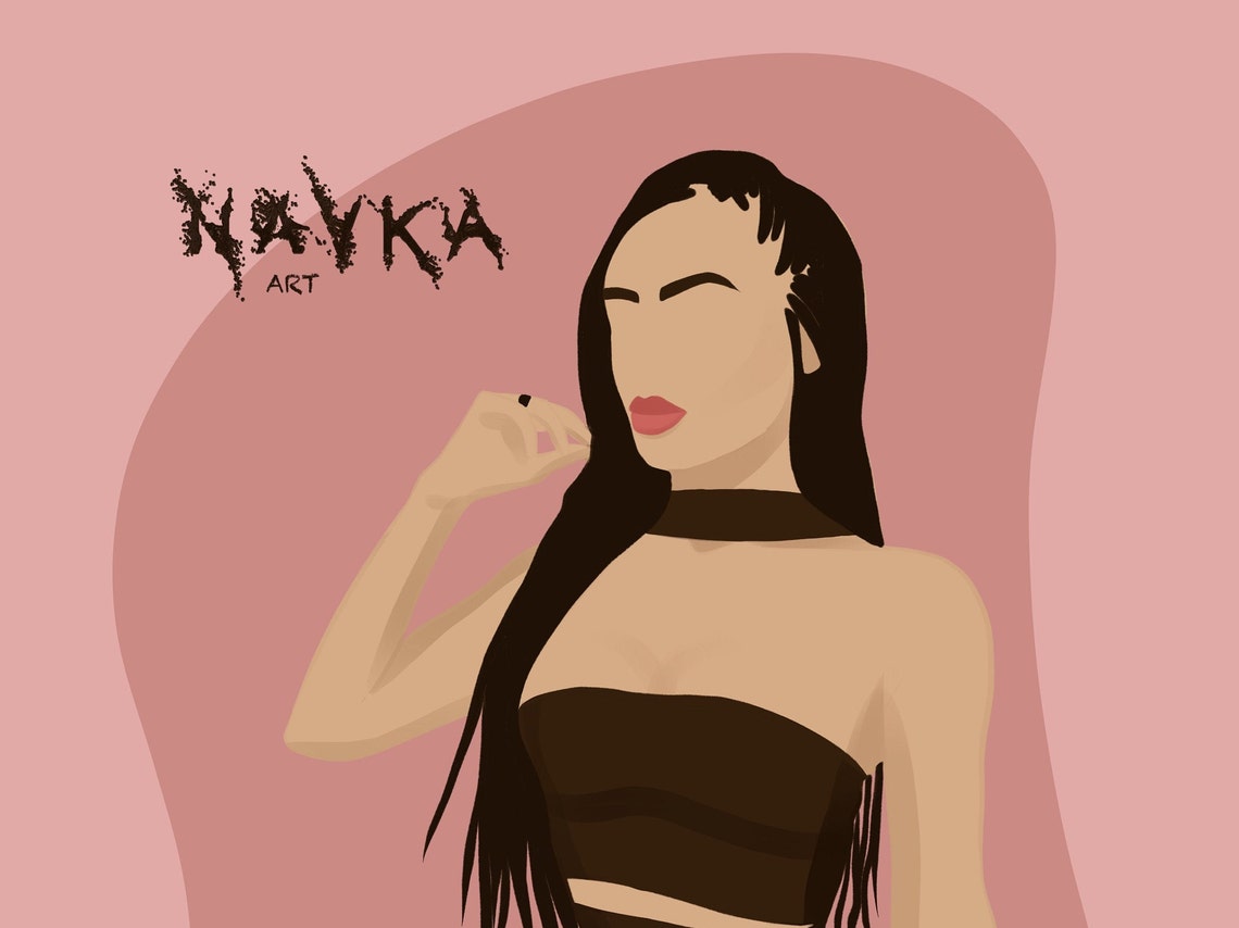 Custom digital portrait without face minimalist faceless | Etsy