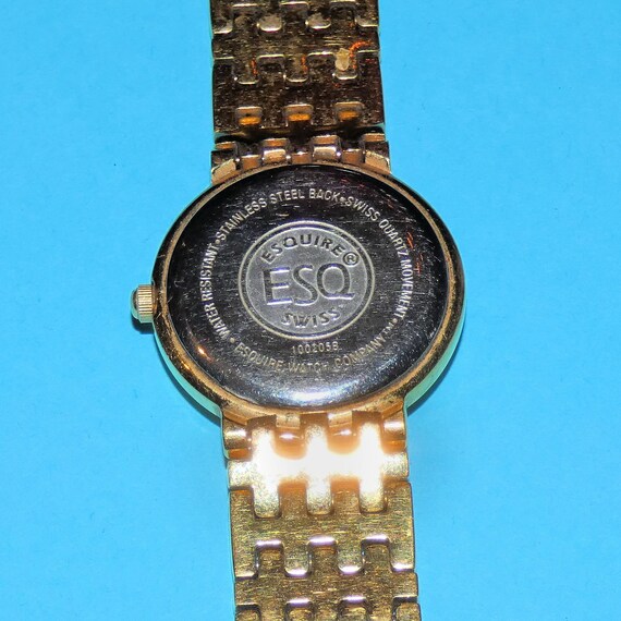 Vintage ESQ Swiss Watch Esquire Quartz Stainless Stee… - Gem
