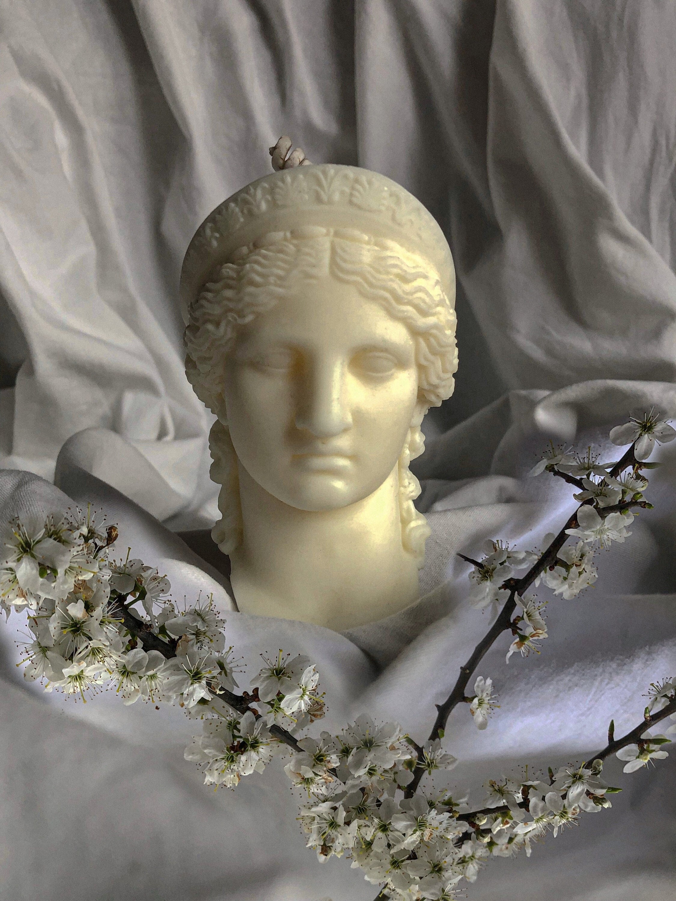 Hera Candle Goddess of Marriage Candle Anthea Candle Juno Greek Sculpture Roman Candle Ancient ...