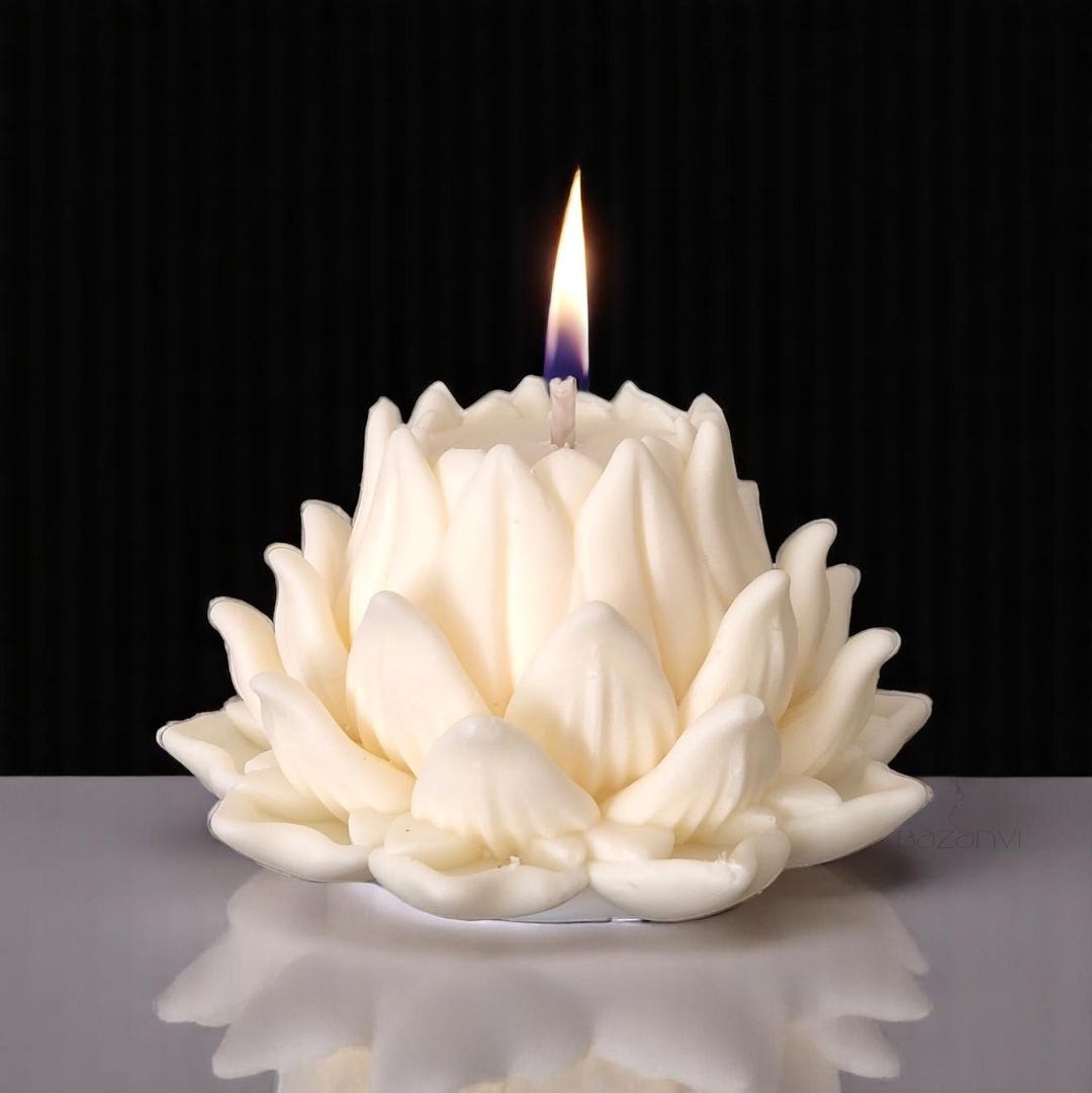Lotus Flower Candle, Lotus Blossom Candle, Lotus Spa Candle, Romantic ...