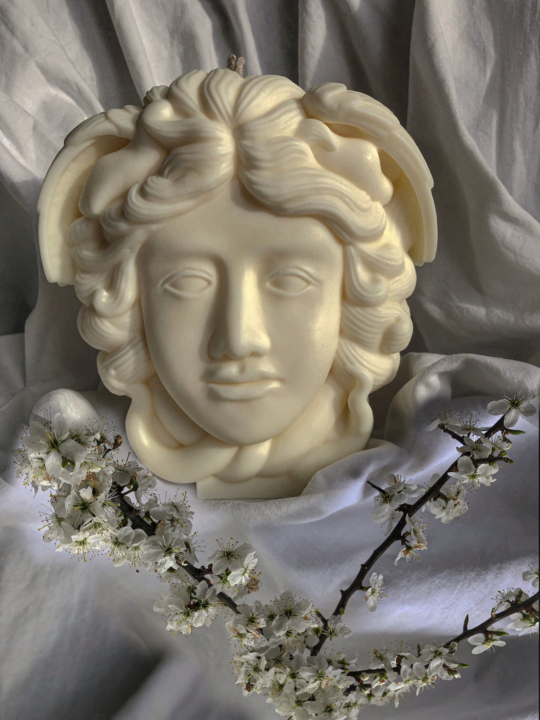 Medusa Head Candle/design Sculpture Candle/huge Luxury Medusa Candle ...