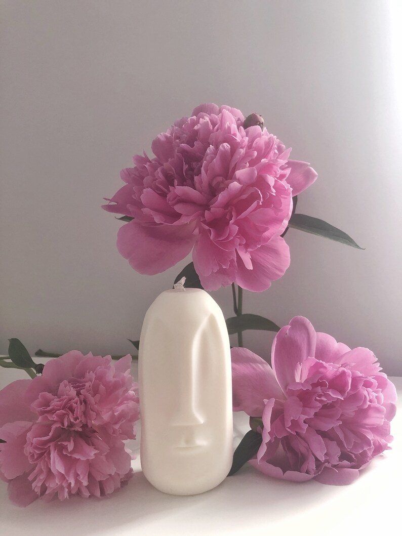 Human Face Candle, Abstrakt Face Candle, Moai Candle, Easter Island ...