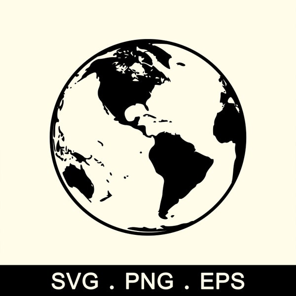 Earth Svg File - Etsy