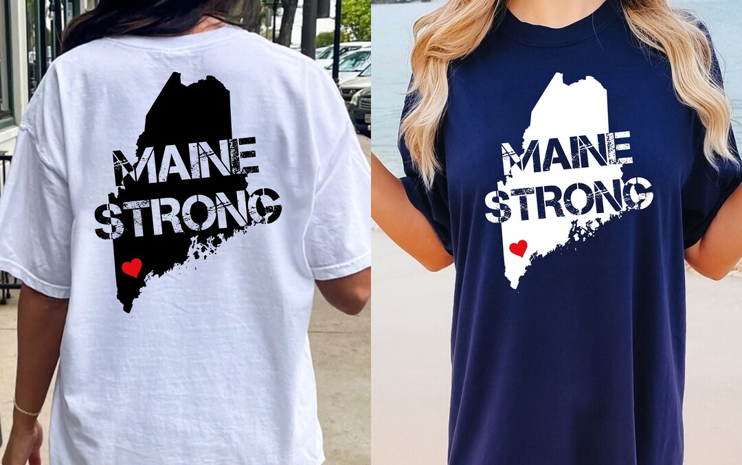 Maine Strong SVG PNG EPS File, Maine Strong Shirt Svg, Lewiston Strong ...