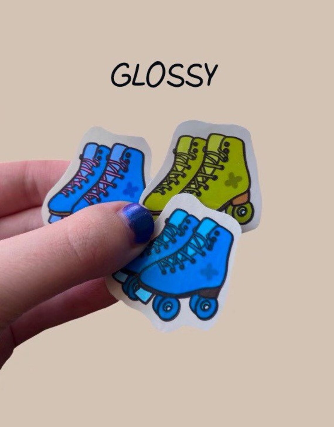 Roller Skate Sticker Bundle - Etsy