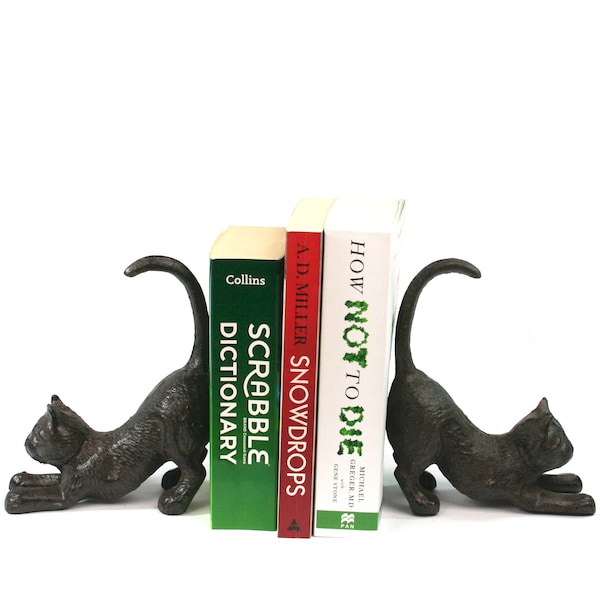 Cat Bookends - Etsy