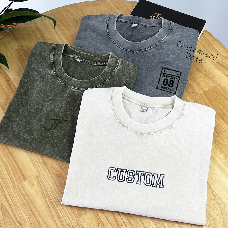 Embroidered T Shirts - Etsy