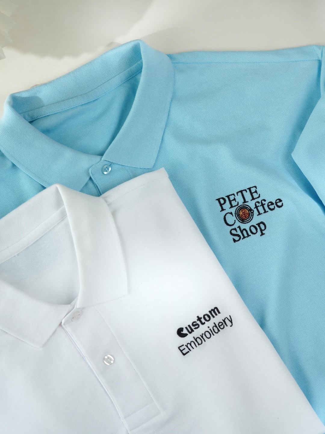 Custom Polo Shirt, Embroidered Tshirts, Father's Day Gift, Company Logo ...