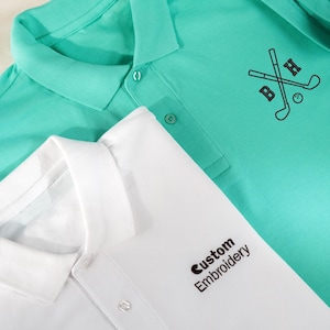 Polo Shirt, Custom Embroidered Tee, Personalized Logo Shirts, Tshirt ...