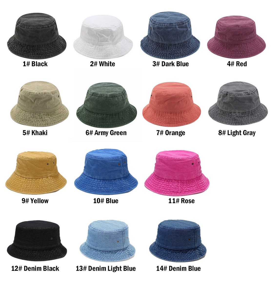 Customized Embroidered Bucket Hat Custom Text Embroidery | Etsy