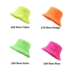 Customized Bucket Hat, Neon Hat, Custom Embroidered Hat, Personalized ...