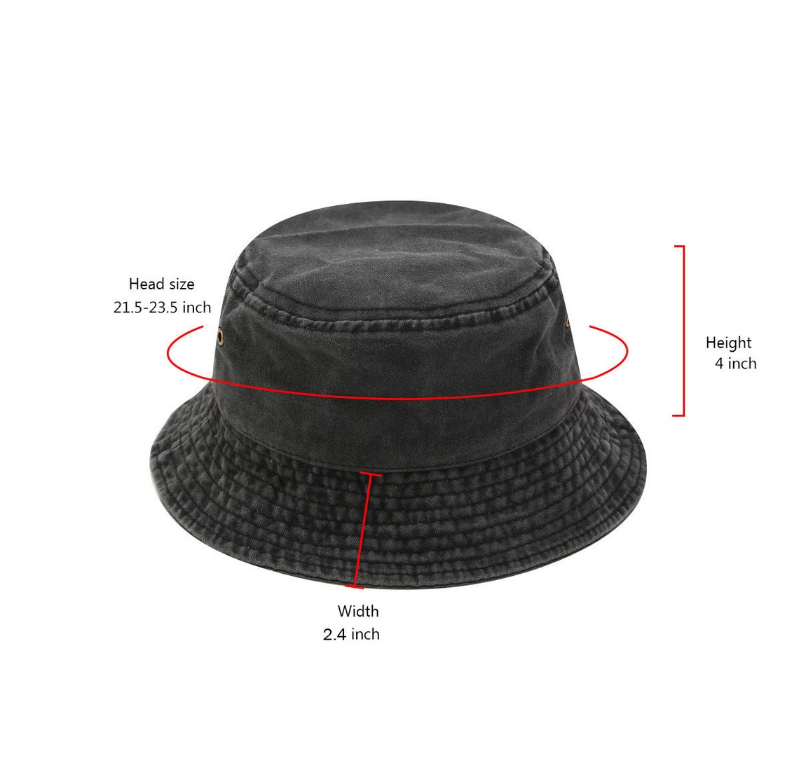 Customized Embroidered Bucket Hat Custom Text Embroidery - Etsy