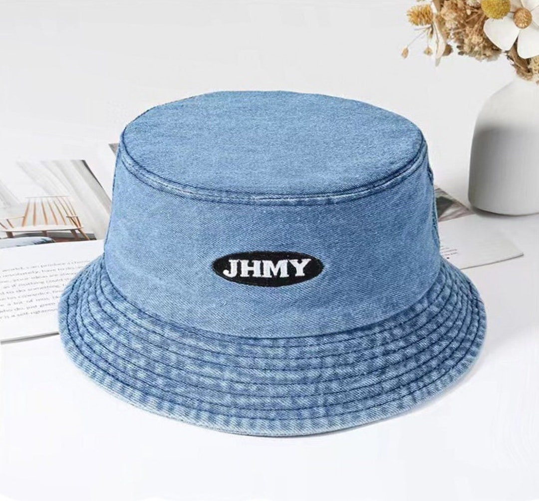 Customized Embroidered Bucket Hat Custom Text Vintage Bucket Hat ...