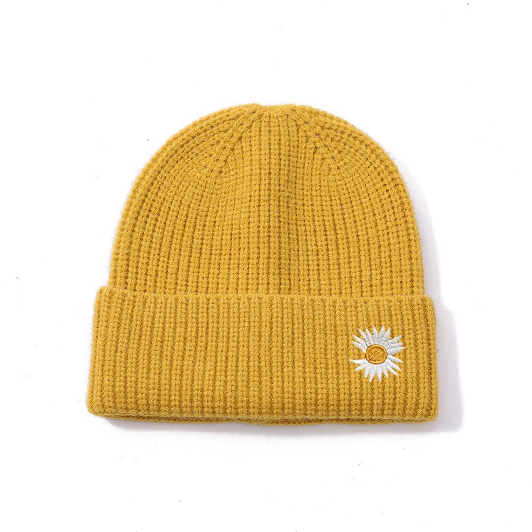 Custom Logo Beanie Personalized Custom Embroidered Beanie Daisy Hat ...