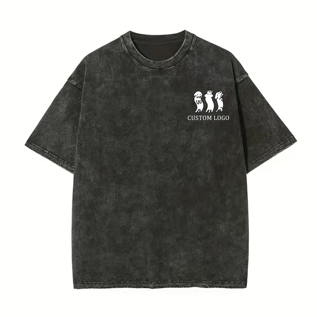 Custom Embroidered Text T Shirt, Custom Logo Shirt, Embroidered Tee ...